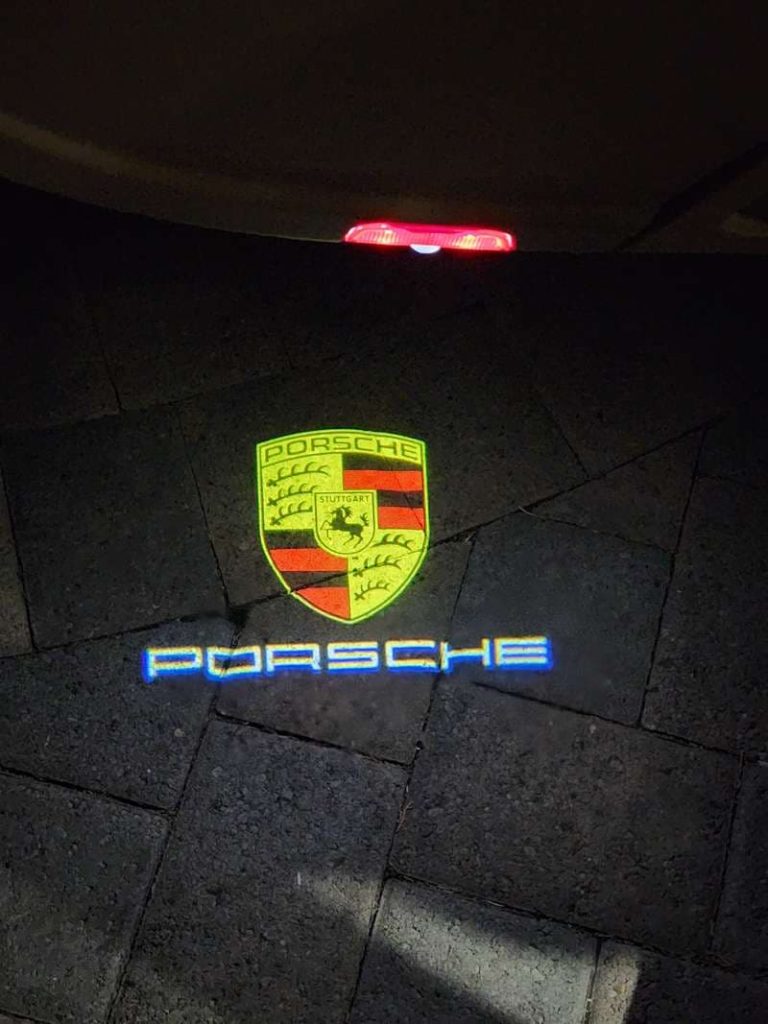Porsche LED Door Logo Lights | CarLightsLogo