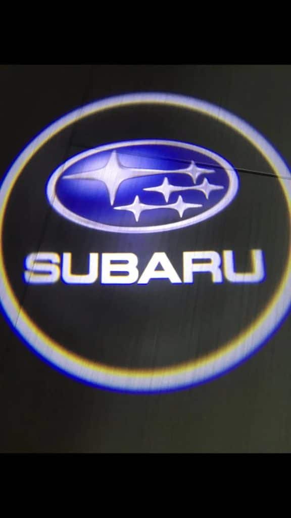 LED Subaru Door Light Logo | CarLightsLogo