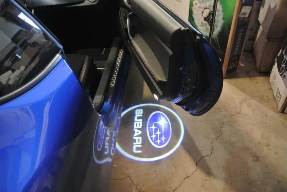 LED Subaru Door Light Logo | CarLightsLogo