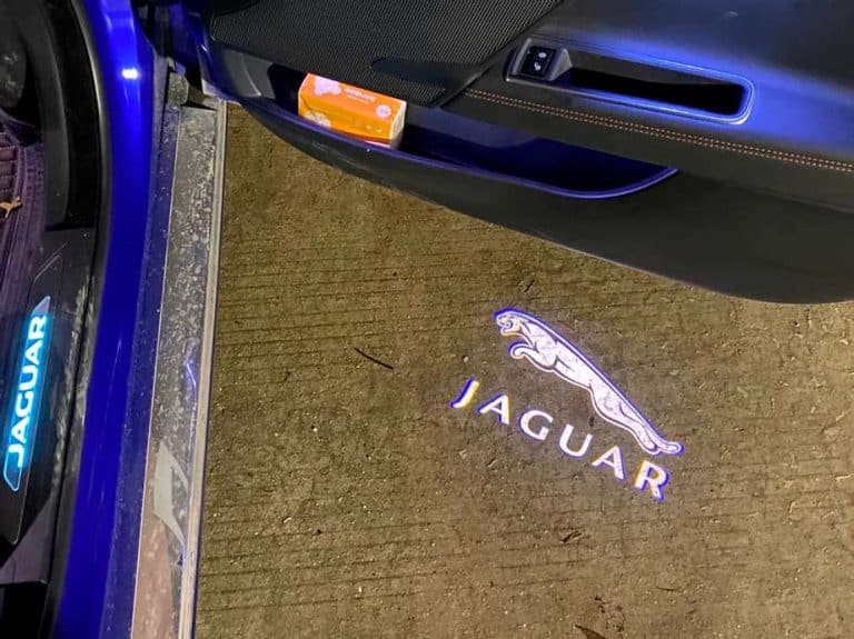 Bright Jaguar Door Light Logo Projector | CarLightsLogo