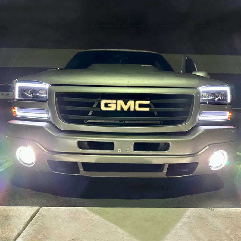 GMC Light Up Grill Emblem | CarLightsLogo
