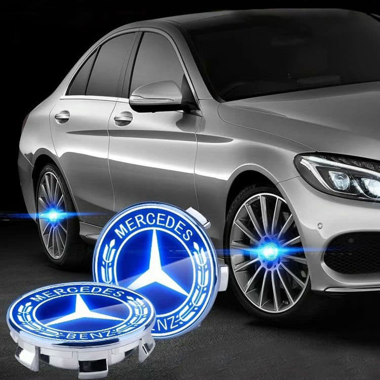Mercedes Floating Center Caps | CarLightsLogo