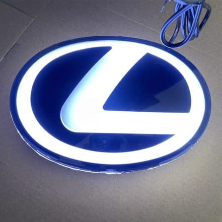 LED Lexus Light Up Front Emblem | CarLightsLogo